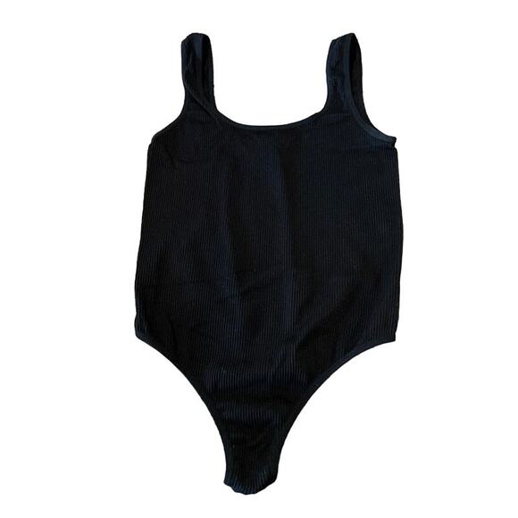 Colsie | Tops | Colsie Target Ribbed Bodysuit Black Thong Size Medium ...